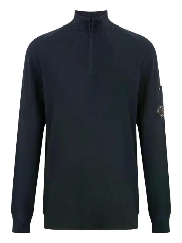 C.P. COMPANY Half-zip Sweater - Blue