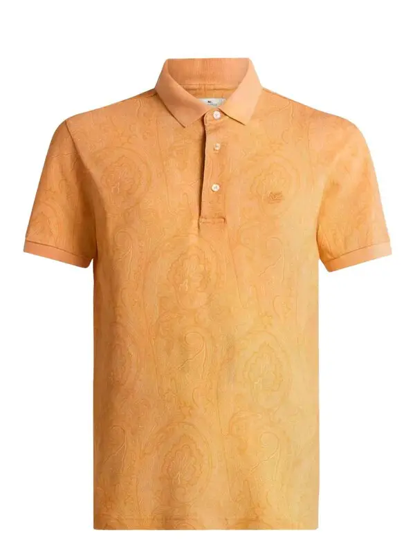 Etro Arnica-motif Polo Shirt - Orange