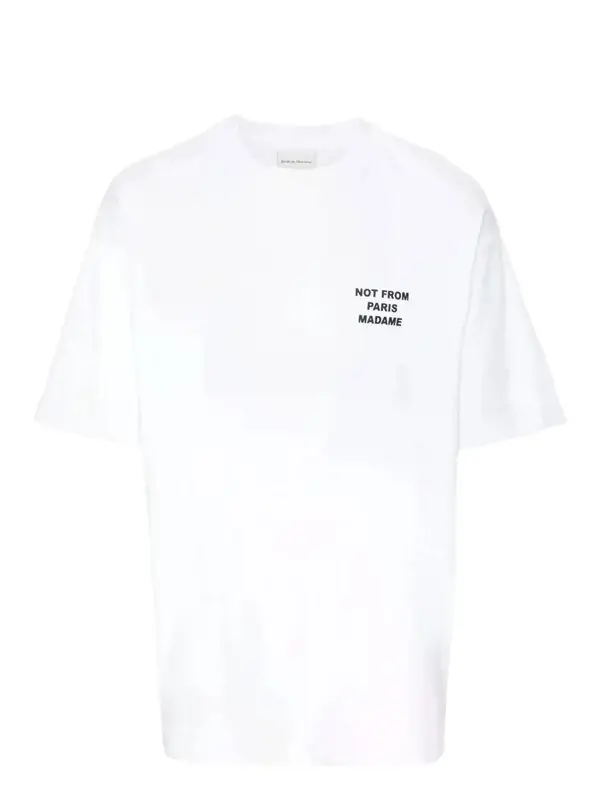 Drole De Monsieur Slogan T-shirt - White
