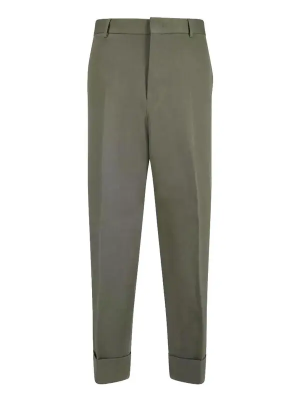 PT TORINO Cuffed Trousers - Green