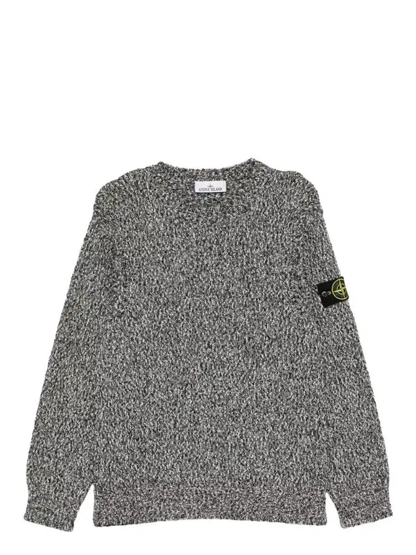 Stone Island Compass Badge Sweater - Grey