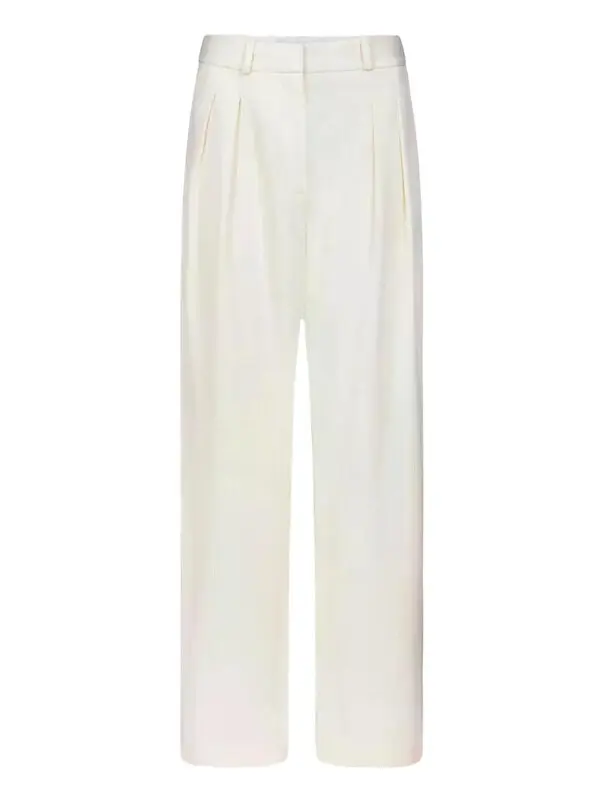 Loulou De Saison Alio Pleated Trousers - Neutrals
