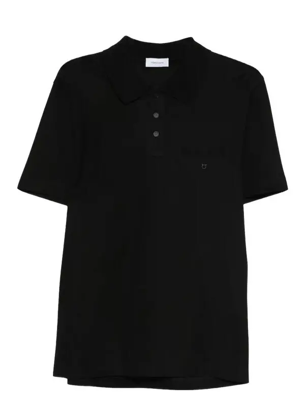 FERRAGAMO Pocket-detail Polo Shirt - Black