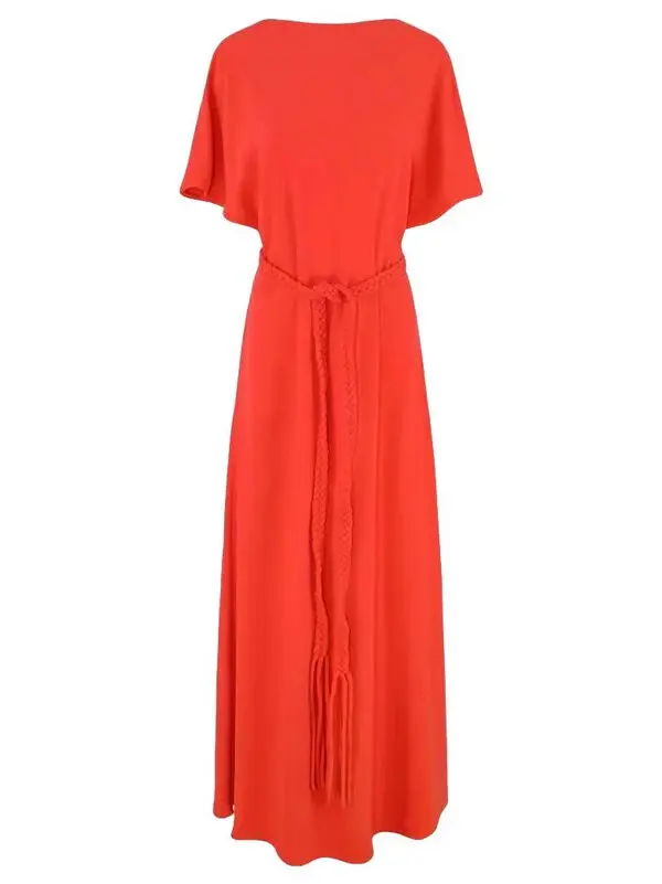 Alexis Braided Vale Dress - Red