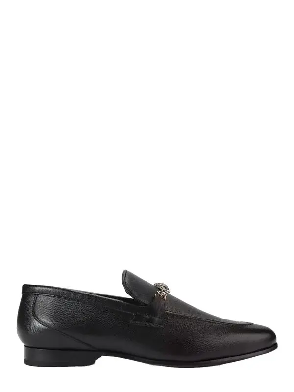 Kurt Geiger Grained Horsebit Alton Loafers - Black