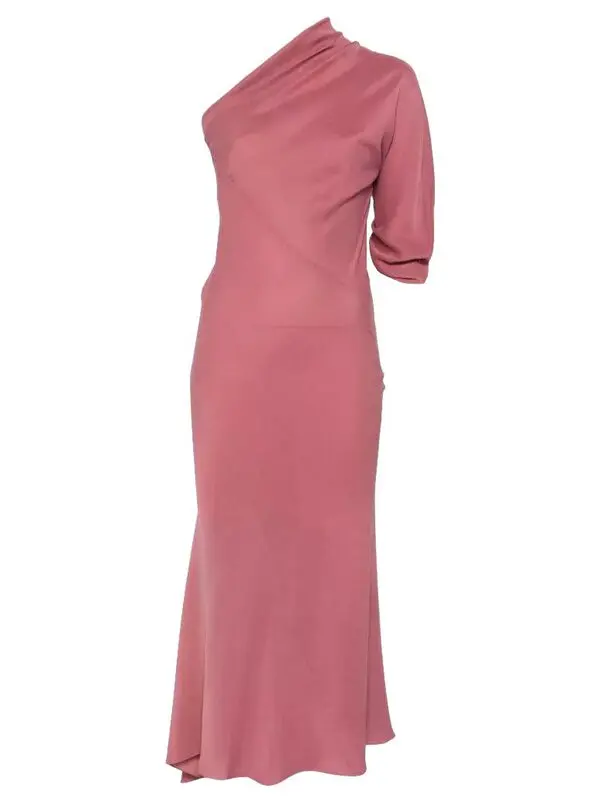 CORTANA Aldara One-shoulder Maxi Dress - Pink