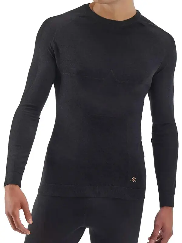BIOMA Long-sleeved Merino-wool Base Layer - Black