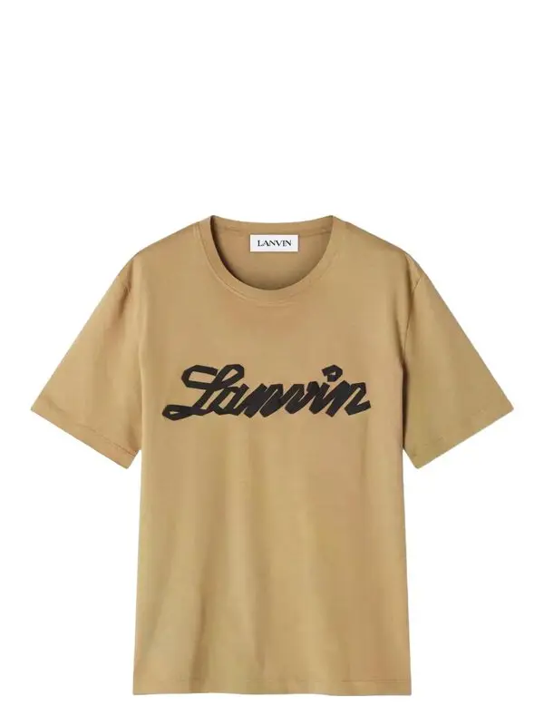 LANVIN Ribbon T-shirt - Neutrals