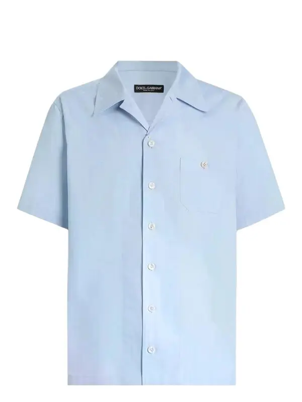 Dolce & Gabbana Pocket Cotton Shirt - Blue