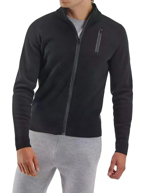 BIOMA Mid-layer Merino Jacket - Black