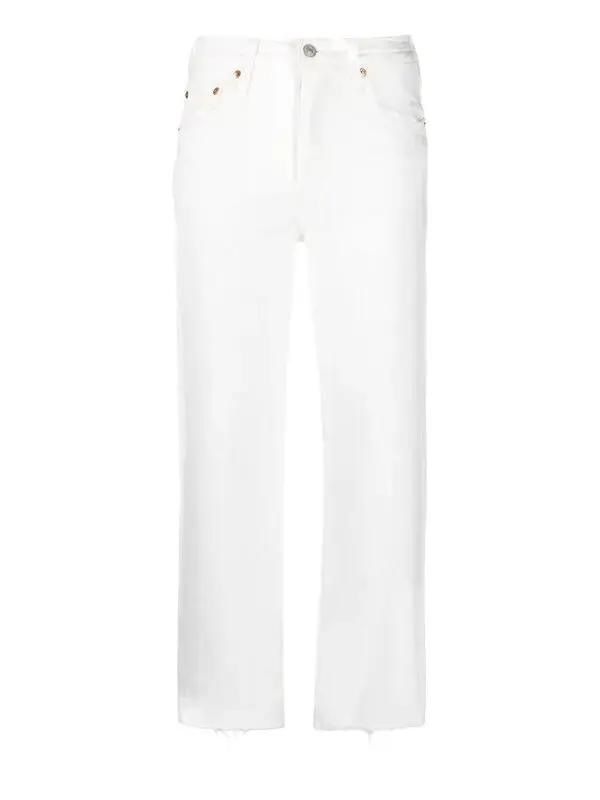 LEVI'S Frayed Hem Jeans - White