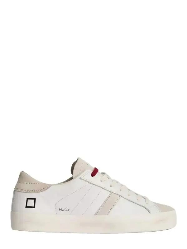D.a.t.e. Stripe Detail Lace-up Sneakers - White