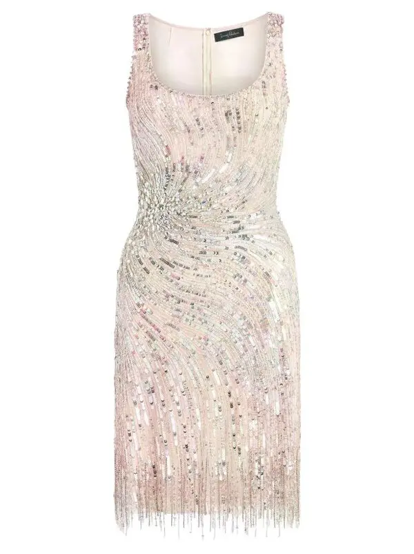 Jenny Packham Sequin-embellished Mini Dress - Pink