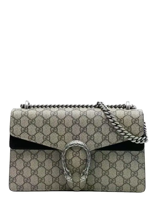 Gucci Small Gg Supreme Dionysus Shoulder Bag - Brown