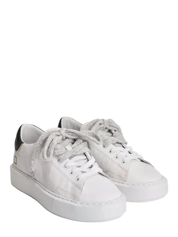 D.a.t.e. Lace-up Leather Sneakers - White