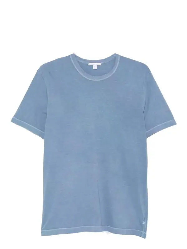 JAMES PERSE Crew-neck Short-sleeved T-shirt - Blue