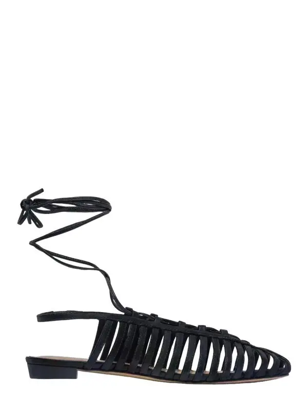 Bernardo Geneva Strappy Tie Sandals - Black