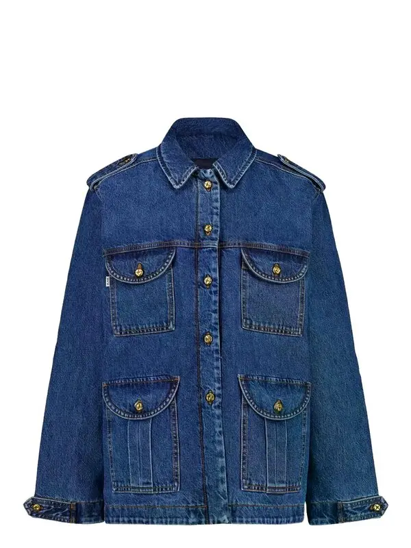BLAZÉ MILANO Sahariana Denim Jacket - Blue