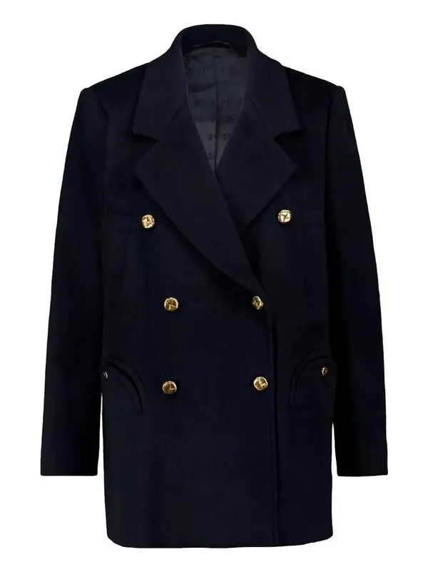 BLAZÉ MILANO Joyme Double-breasted Pea Coat - Blue