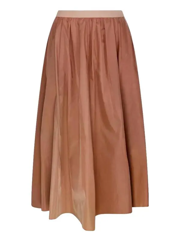 FORTE_FORTE Gathered Skirt - Brown