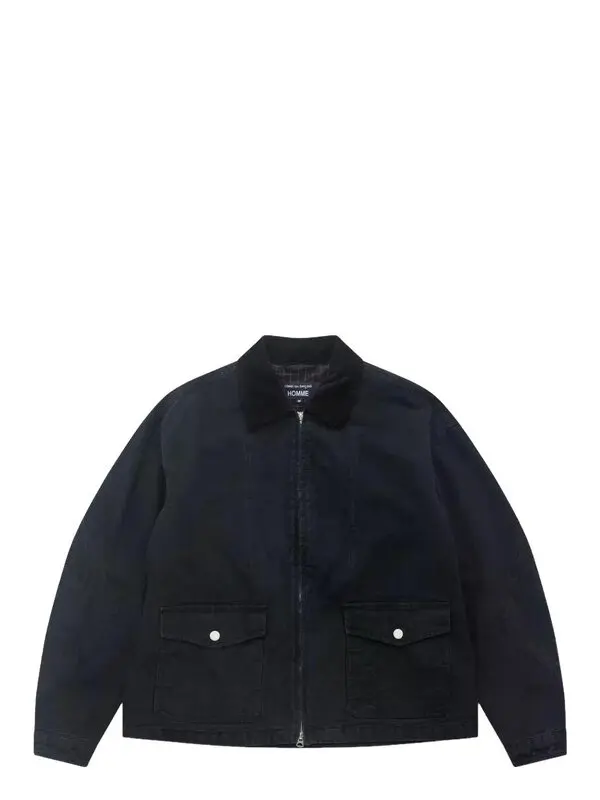 Comme Des Garçons Corduroy Panelled Jacket - Black