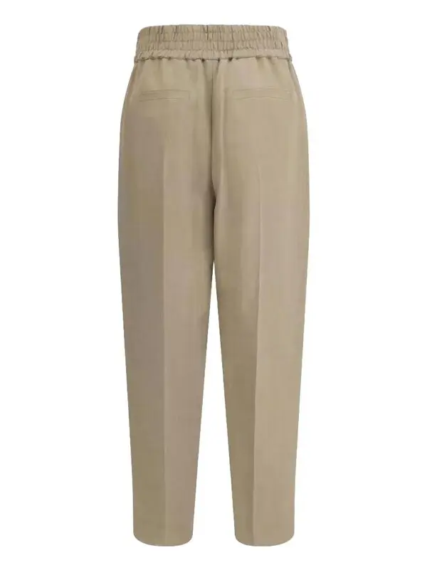 Brunello Cucinelli Elasticated-waistband Trousers - Neutrals