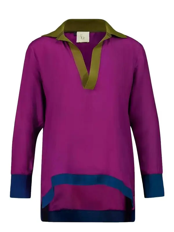 PAULA Long-sleeve Blouse - Purple