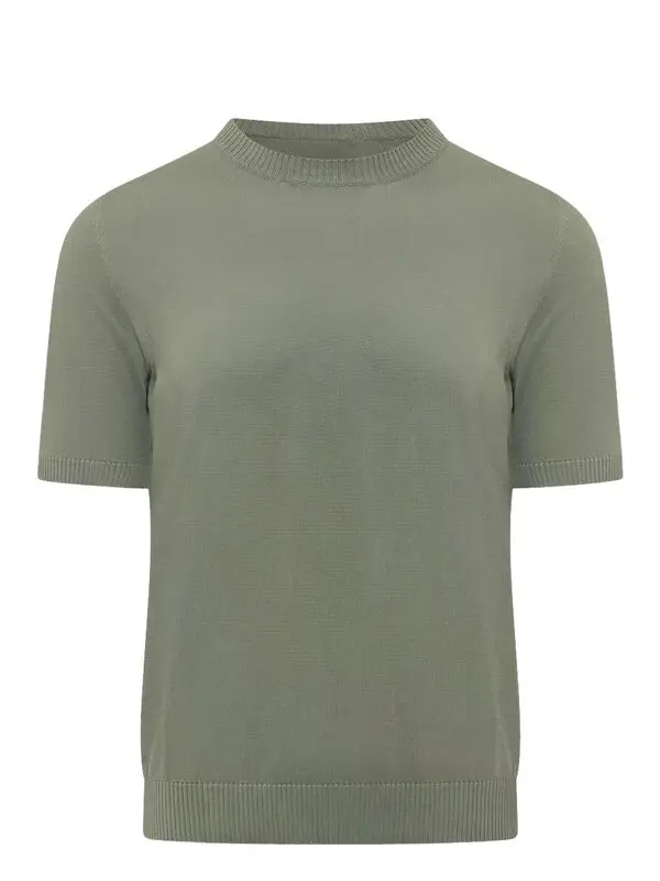 Malo Short-sleeve Crew-neck Sweater - Green