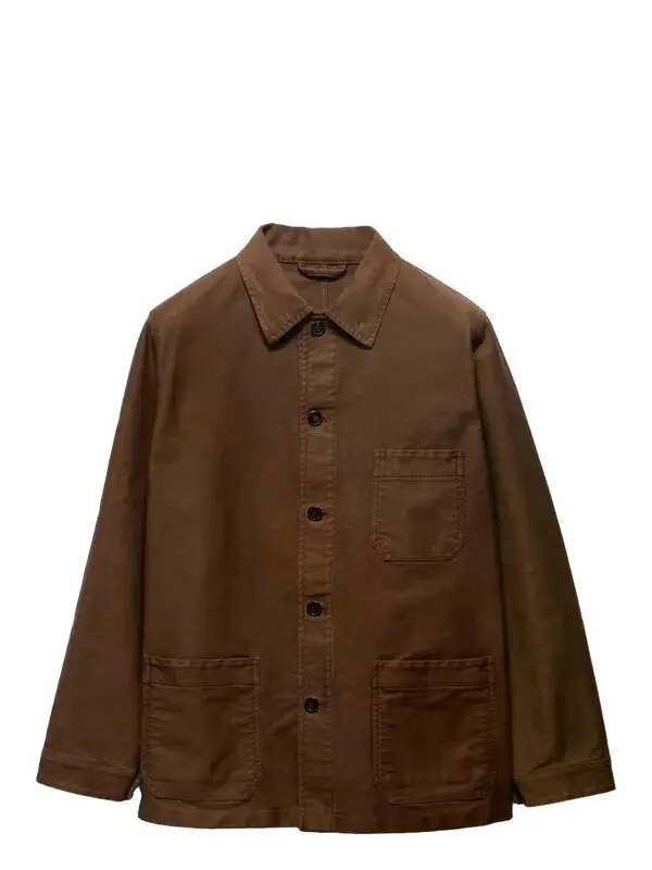Prada Cotton Blouson Jacket - Brown