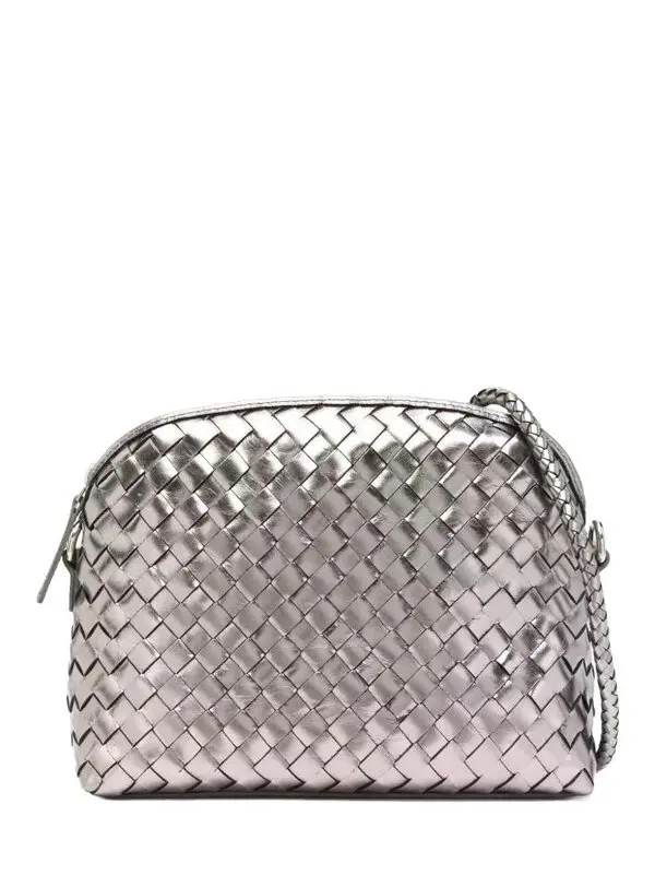 Dragon Diffusion Woven Crossbody Bag - Silver