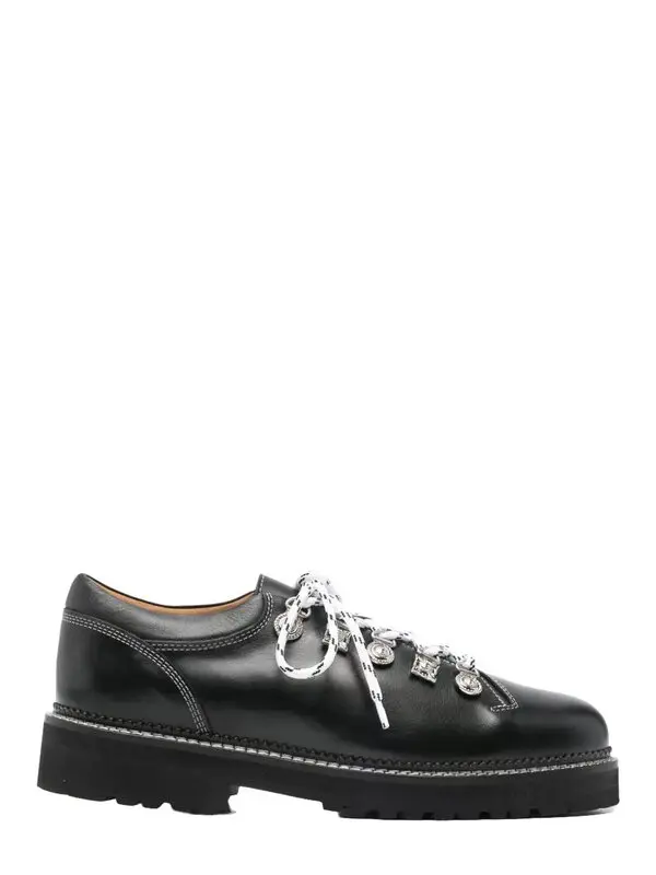 TOGA VIRILIS Eyelet-detail Lace-up Derby Shoes - Black