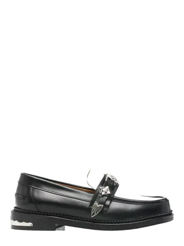 Toga Hardware-embellished Loafers - Black