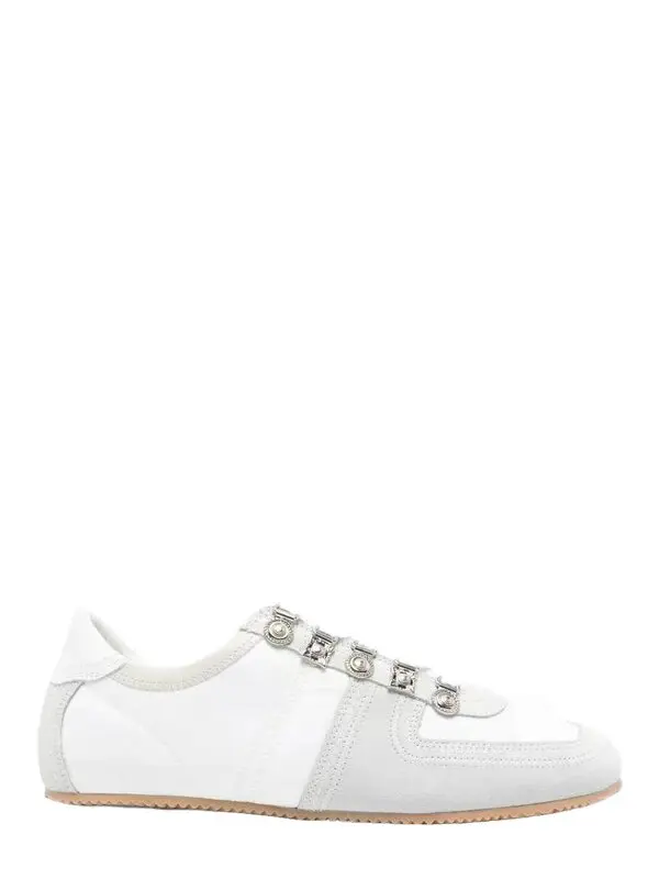 TOGA VIRILIS Embellished Lace-up Sneakers - White