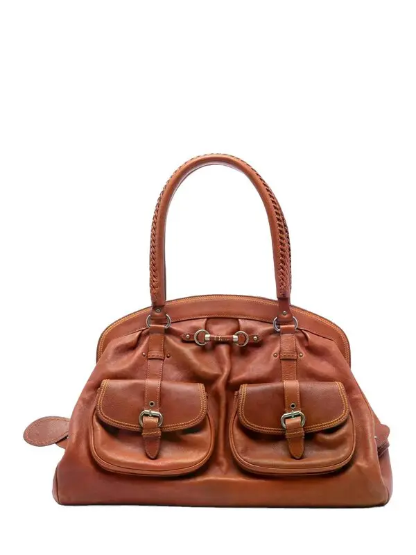 Dior 2006 Large My Pockets Frame Handbag - Brown