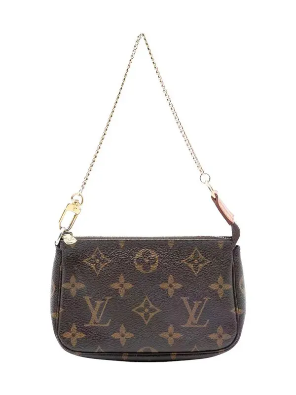 LOUIS VUITTON 2014 Monogram Mini Pochette Accessoires Handbag - Brown