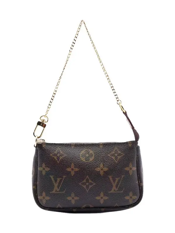 LOUIS VUITTON 2019 Monogram Mini Pochette Accessoires - Brown
