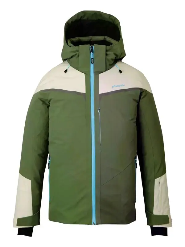 PHENIX Hooded Colour-block Ski Jacket - Green