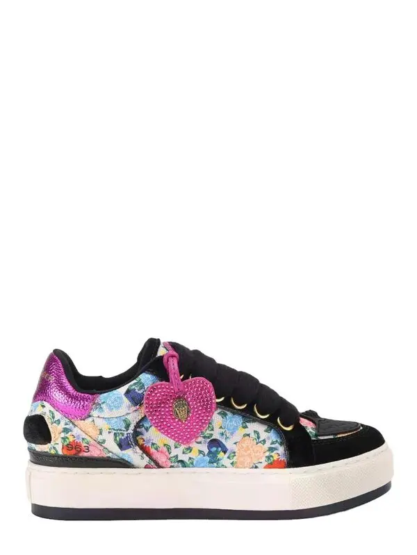 Kurt Geiger Floral-pattern Platform Sneakers - White