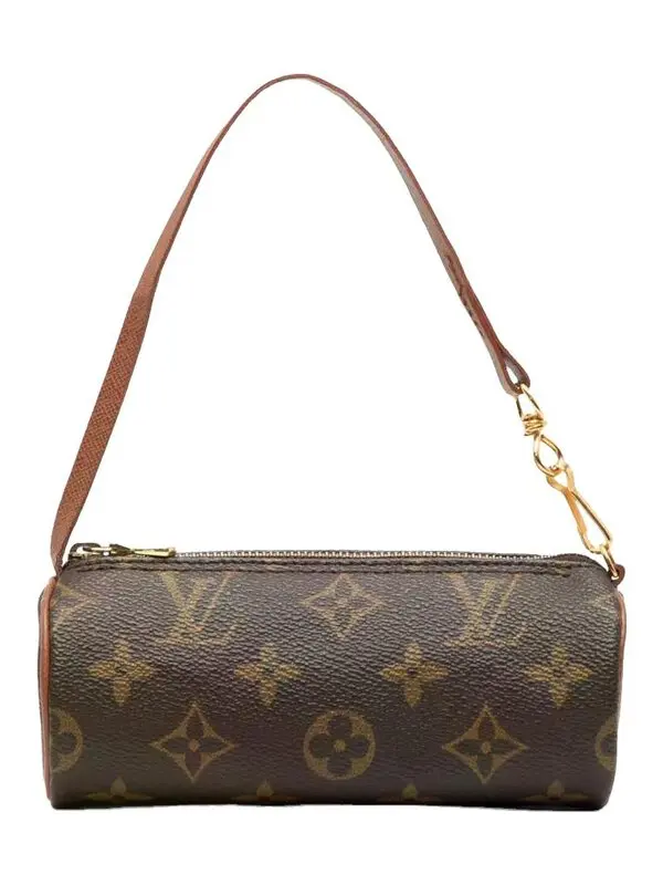LOUIS VUITTON 1990-2010 Monogram Papillon Pochette Handbag - Brown