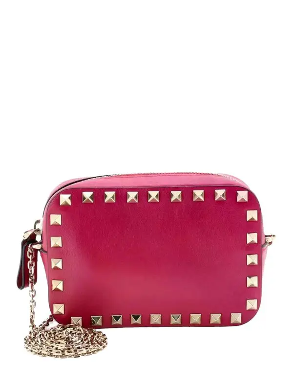 Valentino Garavani Rockstud Chain Camera Small Crossbody Bag - Pink