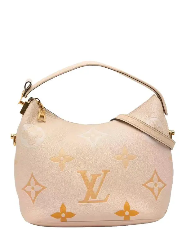 LOUIS VUITTON 2021 Monogram Giant Empreinte The Pool Marshmallow Pm Satchel - Brown