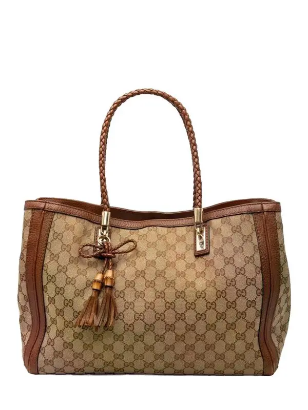 Gucci Gg Canvas Bella Tote Bag - Brown