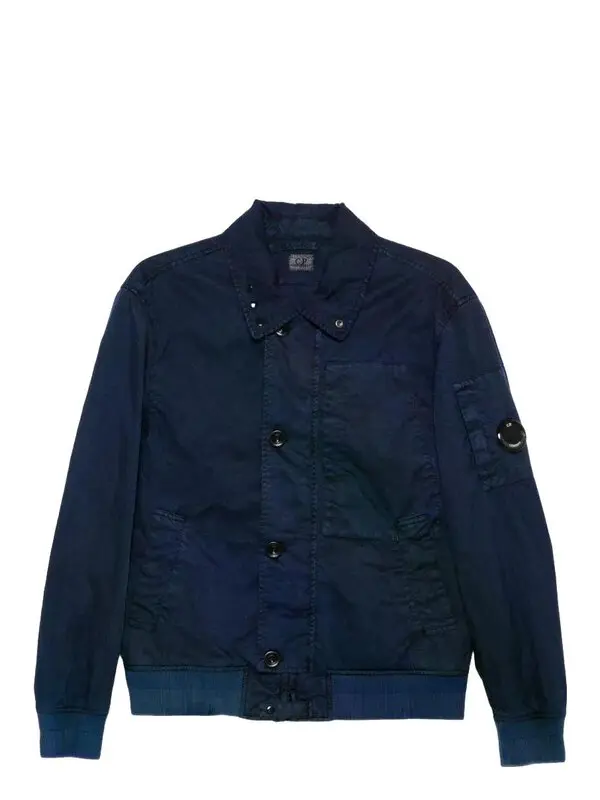 C.P. COMPANY Buttoned Bomber Jacket - Blue