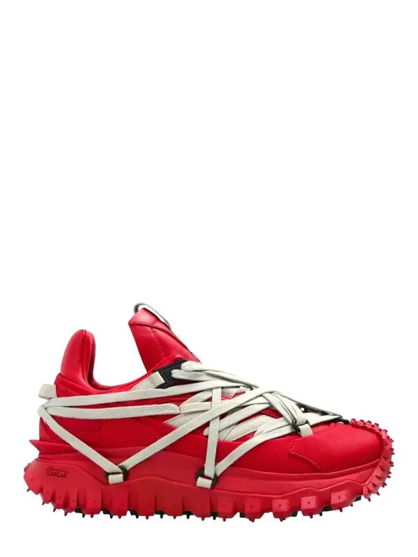 MONCLER + RICK OWENS Trailgrip Megalace Sneakers - Red