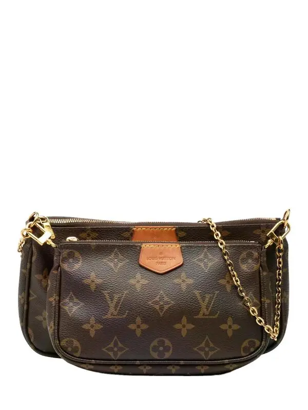 LOUIS VUITTON Monogram Multi Pochette Accessoires Satchel - Brown