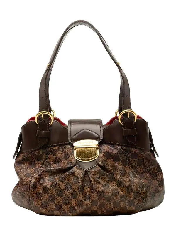 LOUIS VUITTON 2009 Damier Ebene Sistina Pm Shoulder Bag - Brown