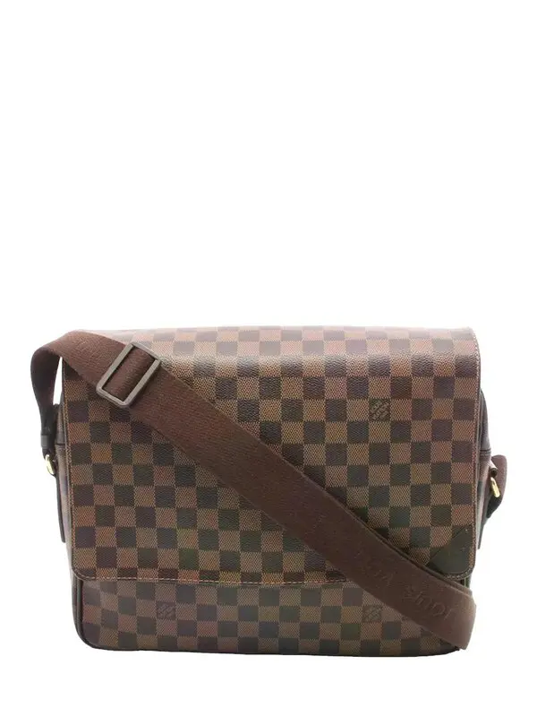LOUIS VUITTON 2012 Damier Ebene Shelton Mm Crossbody Bag - Brown