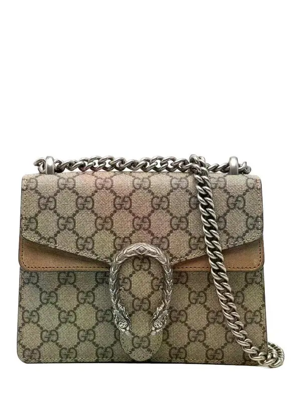 Gucci Small Gg Supreme Dionysus Crossbody Bag - Brown