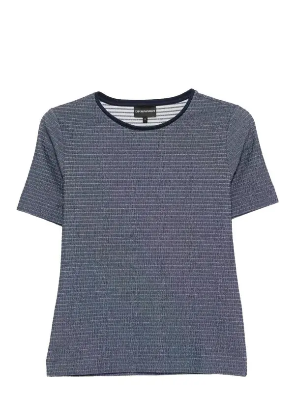 Emporio Armani Textured T-shirt - Blue