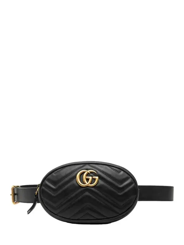 Gucci Gg Marmont Matelasse Leather Belt Bag 2016-2026 - Black